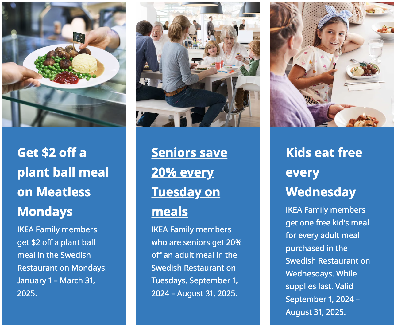 IKEA Canada Swe-Dish Thursday Meal Deals for IKEA Family Members: Save 50% Off Main Dishes on ...